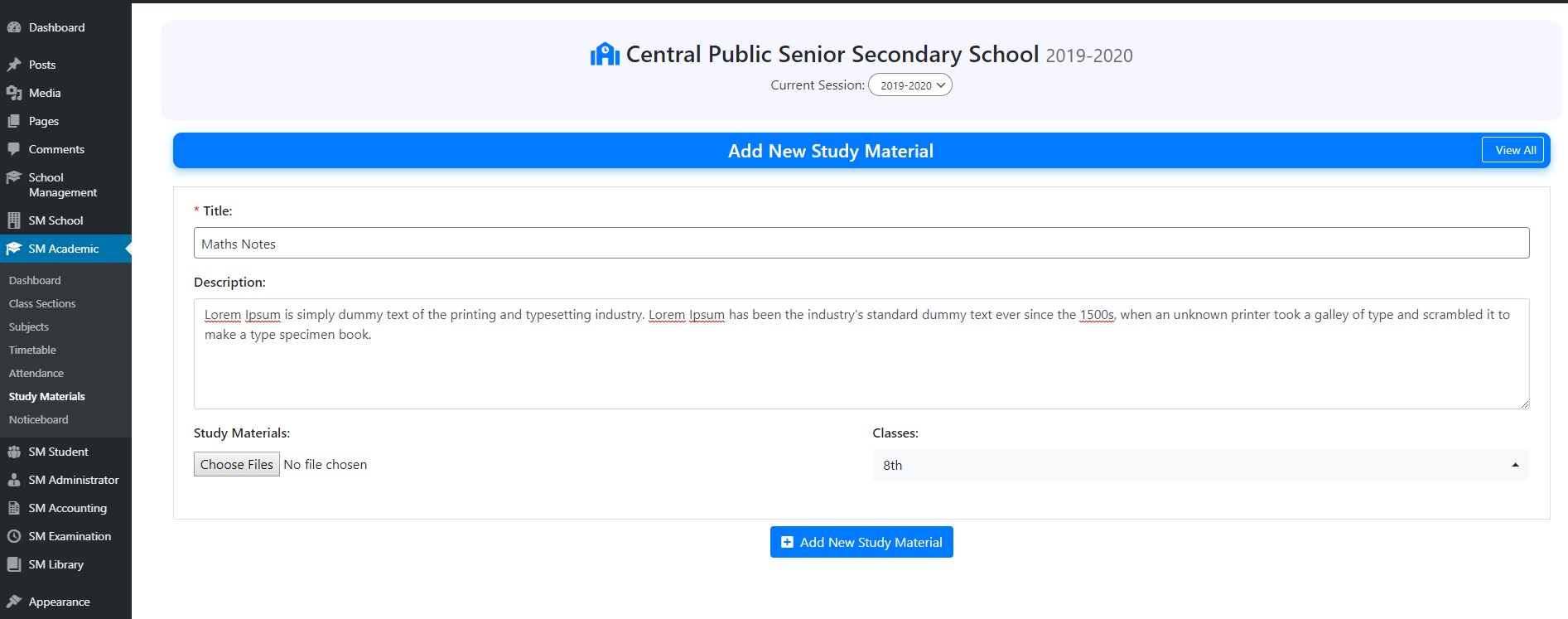 School Management - Education & Learning Management system for WordPress by weblizar
